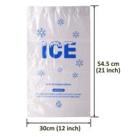 China Disposable 10lb 25lb Ice Lolly Plastic Bags , Reusable Ice Pop Pouch for sale