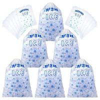 China Disposable 10lb 25lb Ice Lolly Plastic Bags , Reusable Ice Pop Pouch for sale