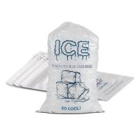 China Portable 8lb 10lb 20lb 25lb Poly Packaging Bag For Ice Cube Packing for sale