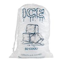 China Portable 8lb 10lb 20lb 25lb Poly Packaging Bag For Ice Cube Packing for sale