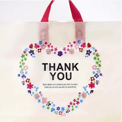 China 80mic Plastic Poly Packaging Bag For Clothes Shopping Disposable for sale