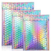 China Adhesive Seal Closure Envelopes Shipping Bags Rainbow Color For Mailing Packing for sale
