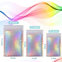China Adhesive Seal Closure Envelopes Shipping Bags Rainbow Color For Mailing Packing for sale
