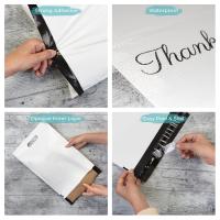 China Waterproof Thank You Poly Mailers , Handled Poly Mailing Bag 12 X 15.5 for sale