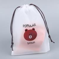 China Eva Plastic Drawstring Bag Travel Split Shoe Storage Bag Bear Wash Towel for sale
