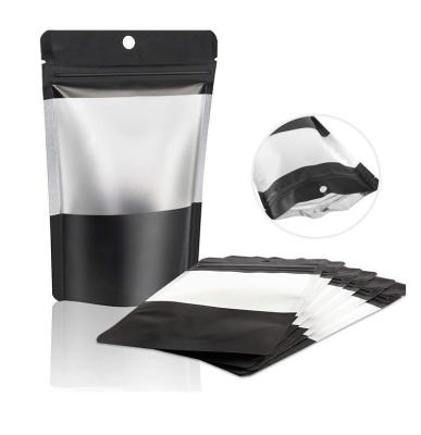 China 5.5*8.5in Smell Proof Mylar k Packaging Bag With Clear Window for sale