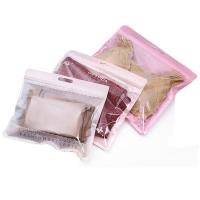 China ASP PE Zipper Storage Bags , 12pcs Frosted T Shirt Packaging Pouch for sale