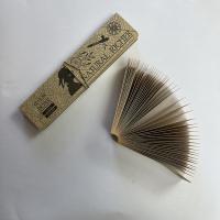 China King Size 32 Leaves Brown Pre Rolled Cones 13g Silk Screen Printing With Tips for sale