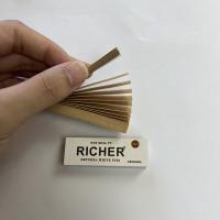 China Custom Rice Brown Rolling Paper King Size 32 Leaves With Tips for sale