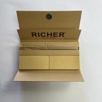 China OEM 1 1/4 Size 77x44MM Pre Rolled Cones 55 Leaves With Gold Foil Tips for sale