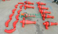 China DN100 Desilter Cyclone with 15-25 Micron Separation and 100 GPM Flow Rate for Solids Control Systems for sale