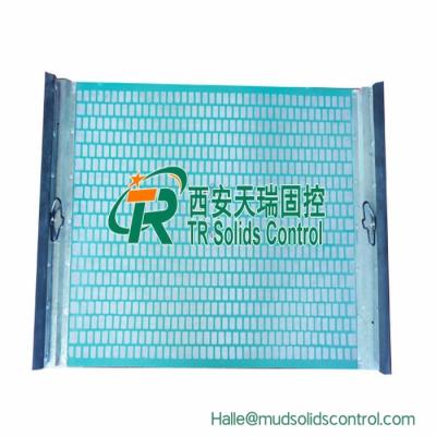 China TR 500 Flat Shale Shaker Screen 1050x695mm High Strength SS304 for Oil Filtration for sale