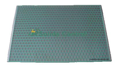 China TRH-1 Hook Strip Flat Shaker Screen 1053x697mm for FIC2000 PWP Shale Shaker - API 40-325 Mesh for sale