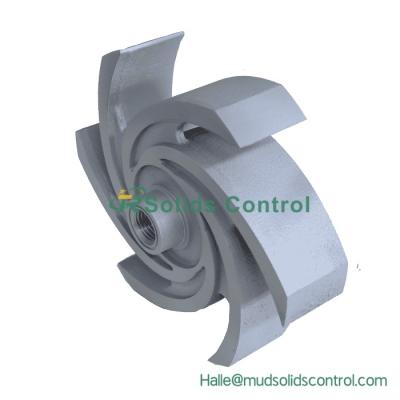 China High Chromium Alloy Sand Pump Impeller HRC58-65 Wear Resistant for Drilling Slurry Pumps for sale