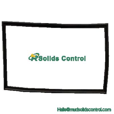 China Rubber Strip Frame Stainless Steel 50mm Width for Solid Control Equipment Sealing for sale