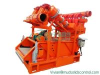 China TRQJ200×2S-100×8N Mud Cleaner Integrated Desander Desilter System 200m³/h 8 Cyclones for sale