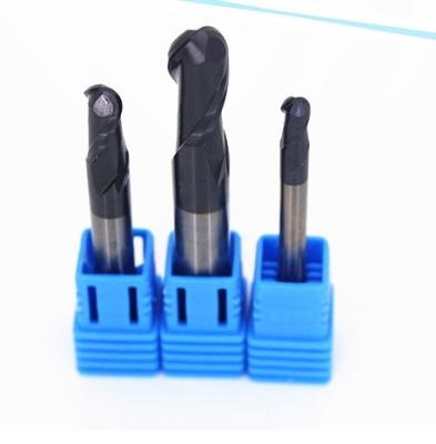 China Ultra Grain Carbide Flat Milling Cutter HRC45 Aluminum Cutting End Mills for sale