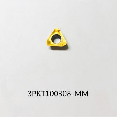 China 92HRC Carbide Metal Lathe Tools Machining Inserts 3PKT100308-MM for sale