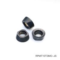China RPMT10T3MOE-JS Metallic Silver Carbide  Turning Milling Cutter Inserts for sale