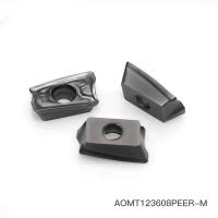 China AOMT123608PEER-M Square Milling Inserts For Metal Cutting PVD CVD for sale