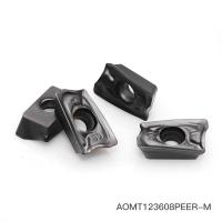 China AOMT123608PEER-M Square Milling Inserts For Metal Cutting PVD CVD for sale