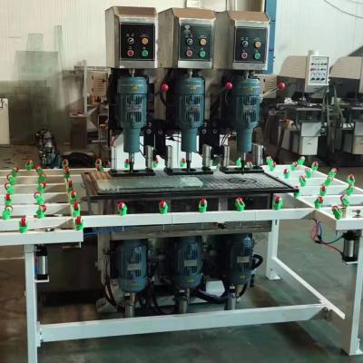 China Foshan Star SXZK-0222 Three Heads Automatic Glass Drilling Machine Pneumatic Vertical for sale