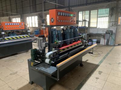 China Horizontal 6 Motors Glass Bevel Edging Machine ST-WM6 2-20mm for Small Glass Beveling for sale