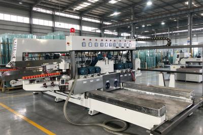 China SB ‑ 2425 Glass Double Edging Machine 24 Spindles 4‑26mm Glass Thickness 45° Chamfering for sale
