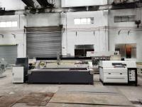 China Three Axis Two Heads Water Jet Cutting Machine SD3624-2 3600x2400mm 450Mpa 37KW Servo for Metal Glass Stone for sale
