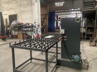 China Sand Belt Glass Edging Machine From Rough Grinding To Fine Grinding for sale