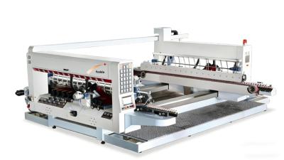 China Glass Double Edging Machine SB-3520 20 Spindles 3500mm Width 45 Degree Arris for Shower Room Furniture Glass for sale