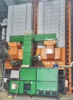 China High Efficiency 2 Sets 30 Ton Per Batch Grain Dryer Machine With  Biomass Furnace for sale