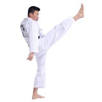 China Customizable 100 Cotton Taekwondo Uniform Antibacteria Taekwondo Clothes for sale