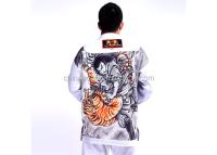 China 100% Preshrunk BJJ GI 550gram Pearl Weave Jujitsu Outfit White Black for sale