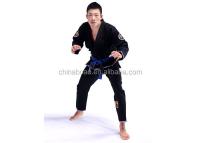 China 100% Preshrunk BJJ GI 550gram Pearl Weave Jujitsu Outfit White Black for sale