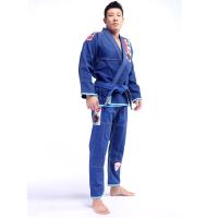 China Blue Brazilian Jiu Jitsu Kimono Embroidery Logo BJJ GI For Man for sale