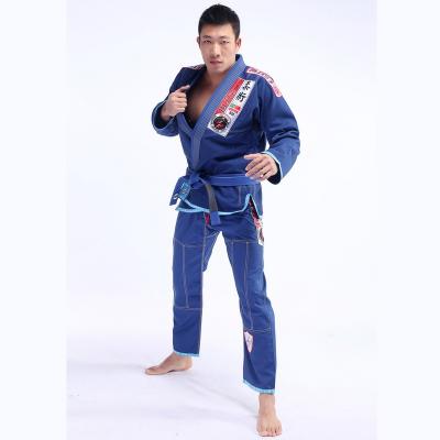 China 550gsm Bamboo Bjj Gi Blue Bjj Mens Gi Uniform Customized Design for sale