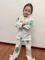 China Kids Jiu Jitsu Kimono 100 Preshrunk Cotton Bjj Gi Y1-Y6 Size for sale