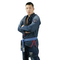 China Olive Green Jiu Jitsu Kimono 350G Denim Jiu Jitsu Uniform For Adults for sale