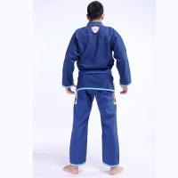 China 550gsm Bamboo Bjj Gi Blue Bjj Mens Gi Uniform Customized Design for sale