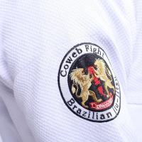 China 420G GI Jiu Jitsu Uniform With Dragon Design White Brazilian Jiu Jitsu Suit for sale