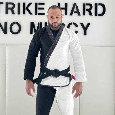China Black And White 420gsm BJJ GI Jiu Jitsu Suit OEM Jiu Jitsu Uniform for sale