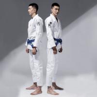 China Adults Kids BJJ GI Uniform 550gsm 450gsm White Jiu Jitsu Gi Customized for sale