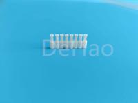 China Virgin PTFE Insulators CNC Machined Washer Bushing Coaxial RF Adapters for sale
