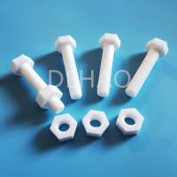 China PTFE Machined Parts PTFE Screw Nut Hardness 60 - 80 Shore D for sale