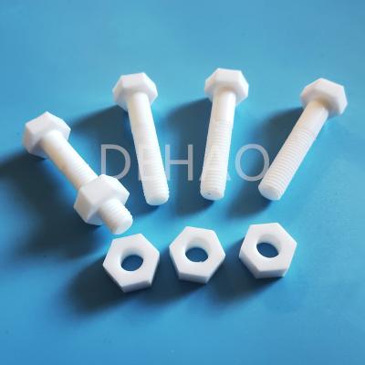 China PTFE Machined Parts PTFE Screw Nut Hardness 60 - 80 Shore D for sale