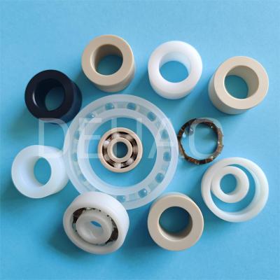 China Non Metallic PEEK Nut Gasket For Seft Lubricant Plastic Bearing Shaft Sleeve for sale