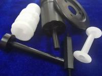 China Pipe Spreader Plastic Machined Components Shaft Enclosing Tube Wire Wrapping for sale
