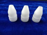 China White CNC Machining Plastic Parts POM Acetal Threaded Clamp Boot for sale