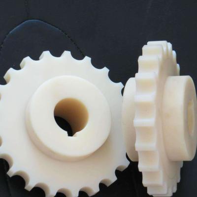 China CNC Nylon Machined Parts , PA66GF30 Nylon Plastic Gear for sale